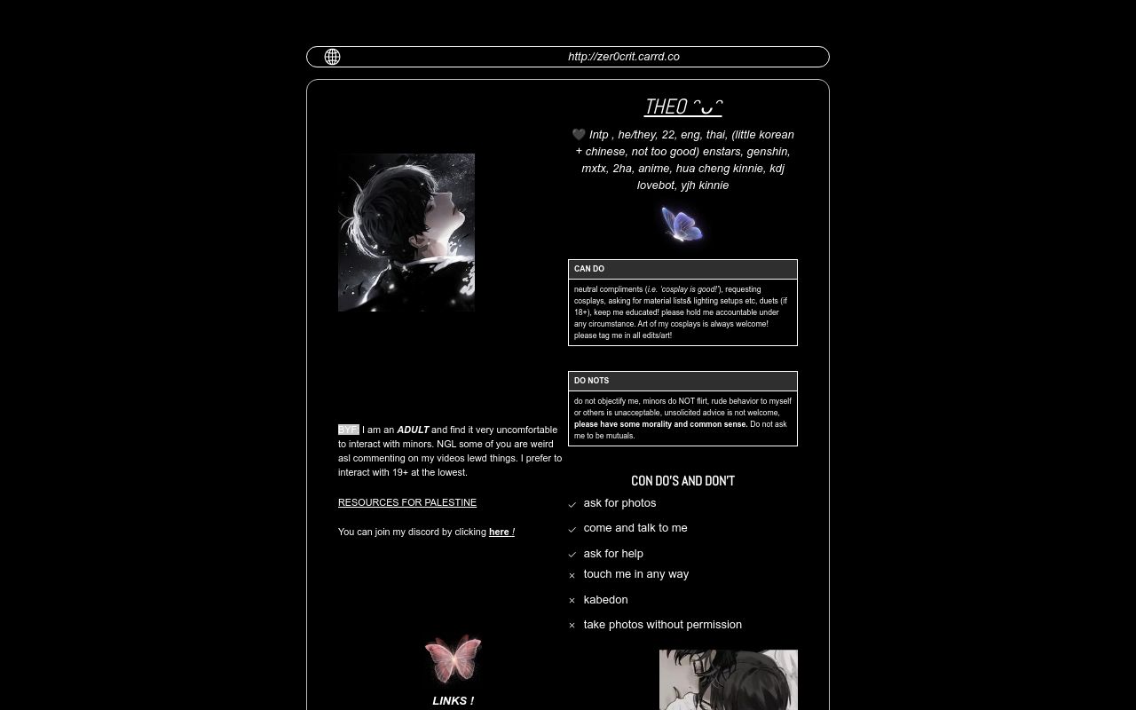 zerocrit updated carrd